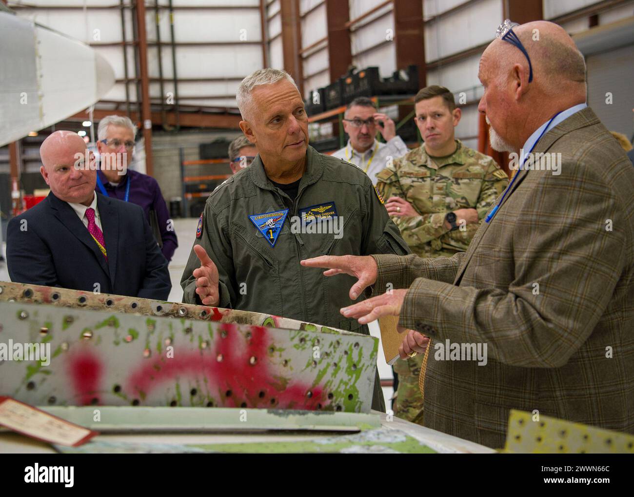 TINKER AIR FORCE BASE. Okla. — Jerry Osborne, right, 566th Aircraft ...