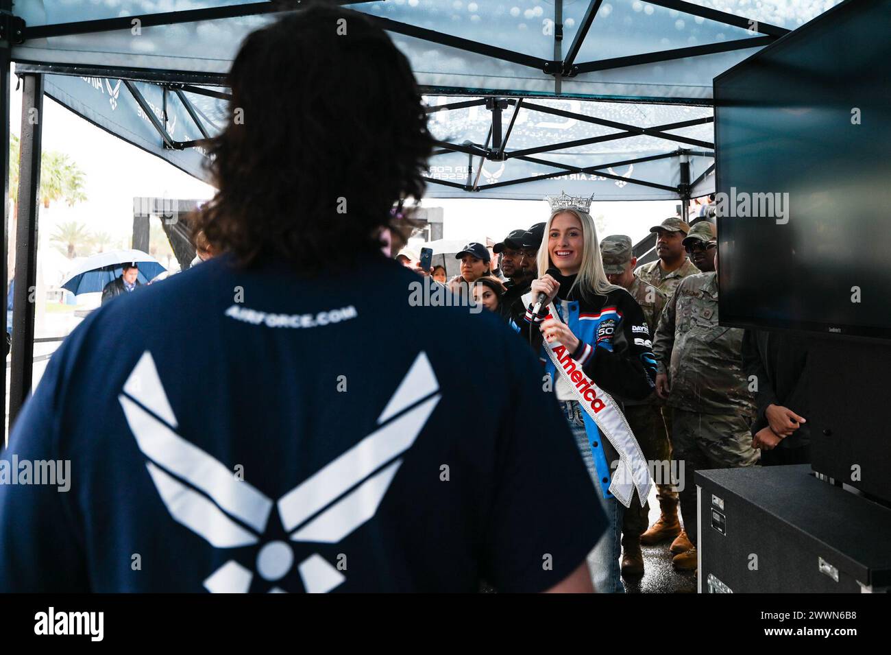 2nd Lt. Madison Marsh, crowned Miss America 2024, meets future Airmen ...