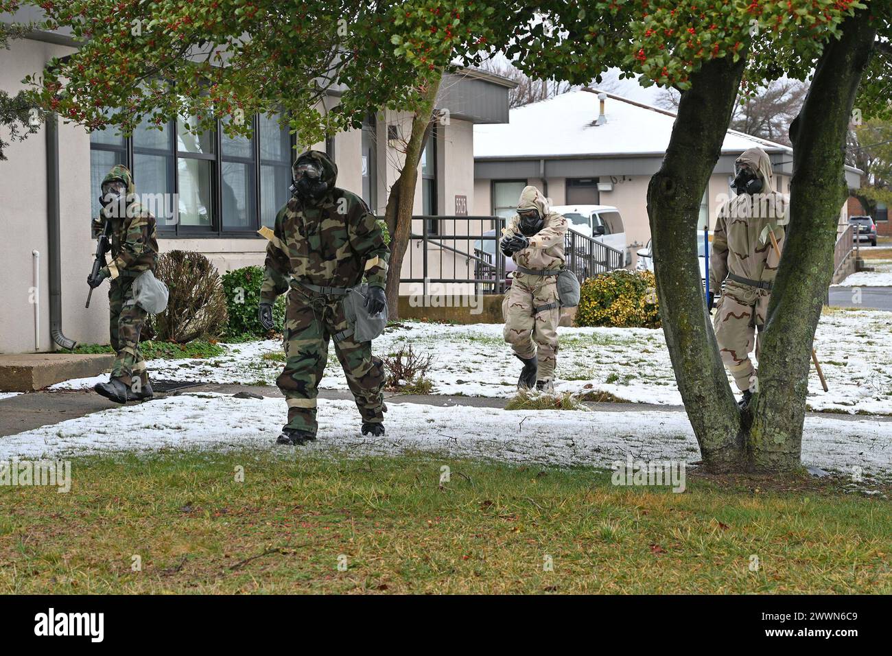 The JB-MDL CBRN School held training for various unit soldiers on ...