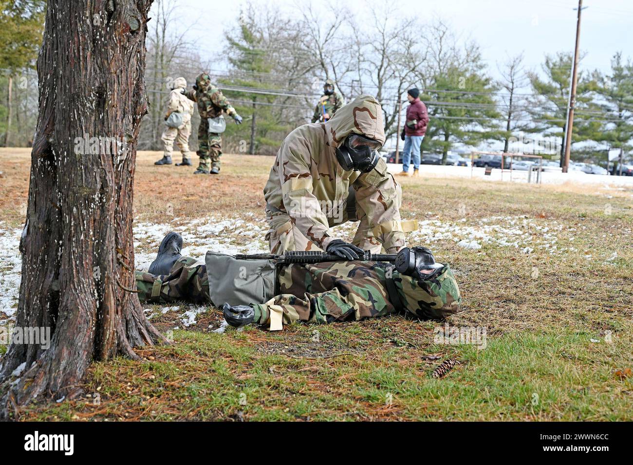 The JB-MDL CBRN School held training for various unit soldiers on ...