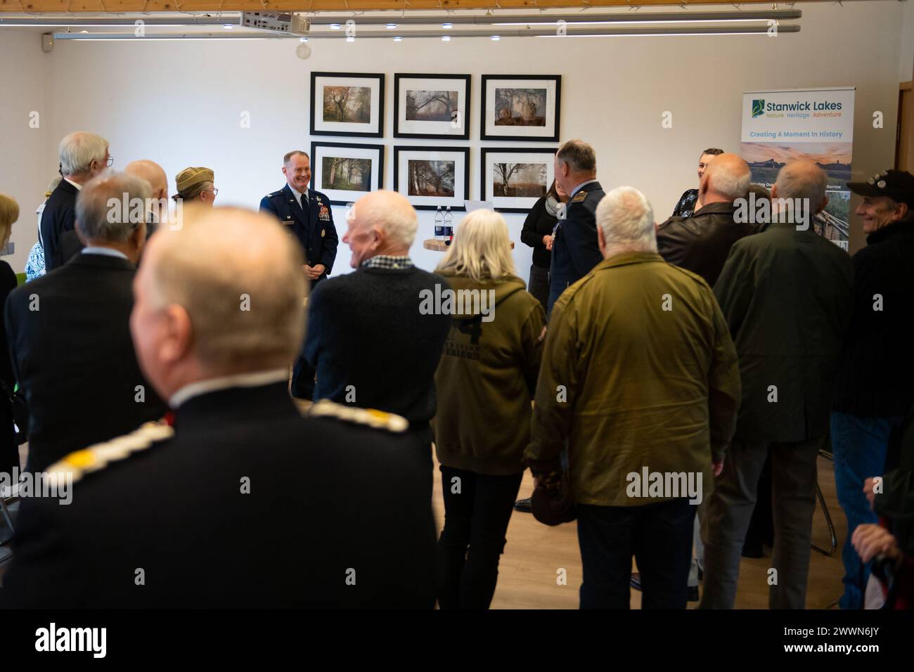 U.S. Air Force Col. D. Landon Phillips, center left, 501st Combat ...