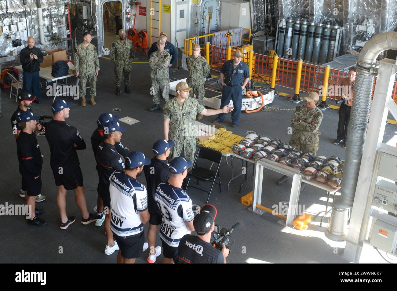 SAN DIEGO – CDR. James Barber, center, a San Diego native, the ...