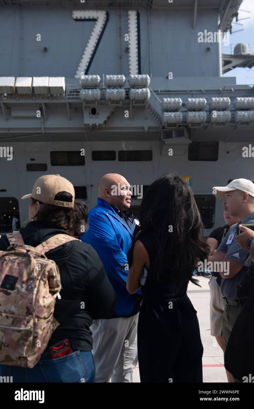 APRA HARBOR, Guam (Feb. 6, 2024) Joshua Franquez Tenorio, lieutenant ...