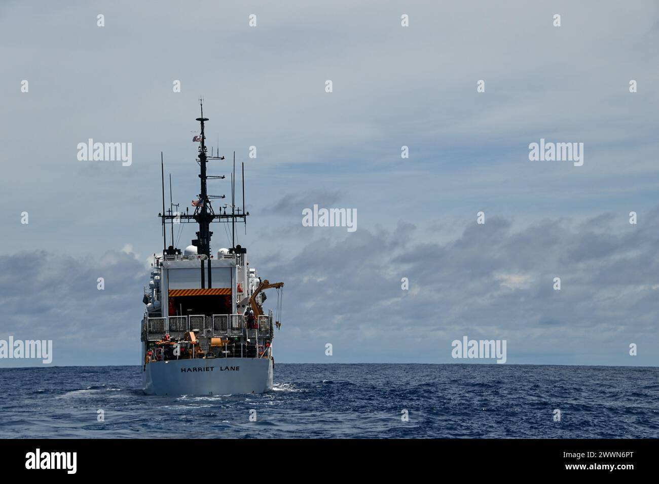 U.S. Coast Guard Cutter Harriet Lane (WMEC 903) and crew conduct an ...