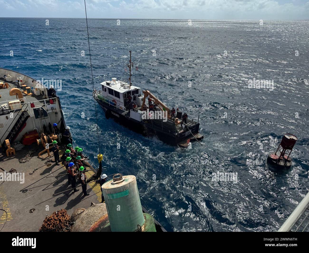 The Coast Guard Willow crew worked with Aids to Navigation Team (ANT ...
