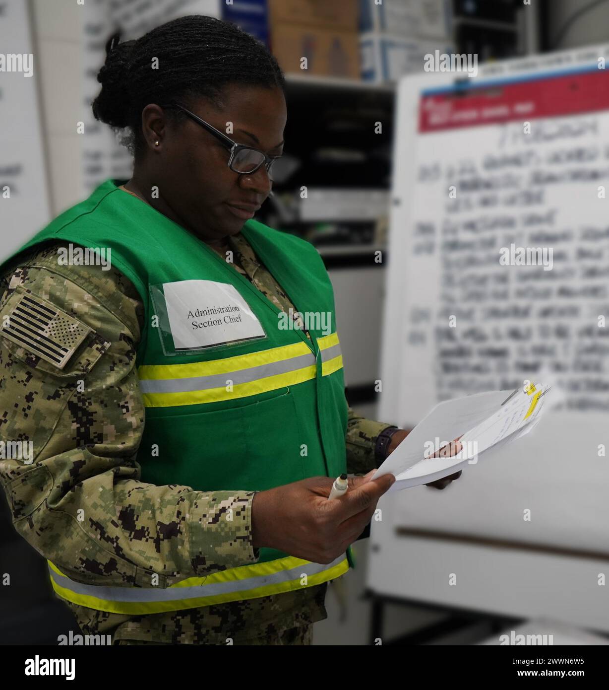 Yorktown, Va. (February 7, 2024) A member of the Incident Management ...