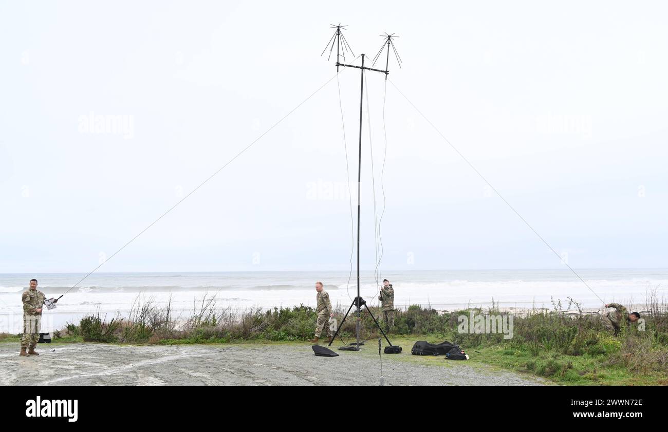 U.S. Airmen with the 726th Air Control Squadron, 366th Operations Group ...