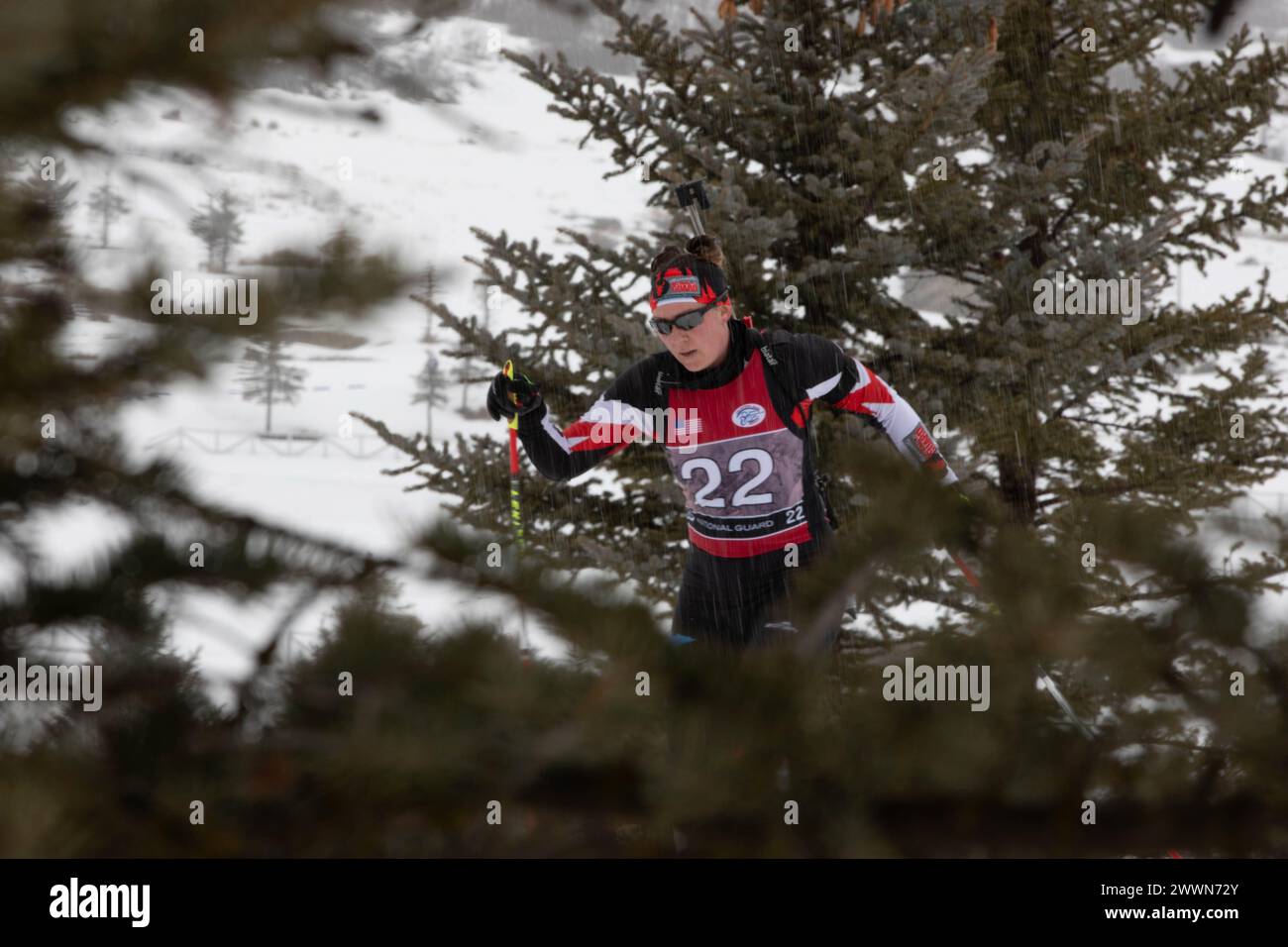 Sgt. Jaclyne Thieschafer, Minnesota National Guard, climbs an incline ...