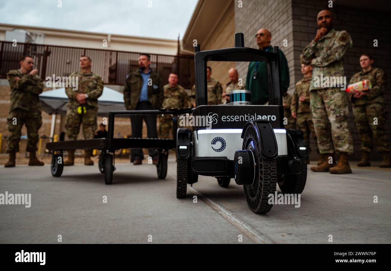 Luke Air Force Base personnel receive a demonstration of the Spark Cell ...
