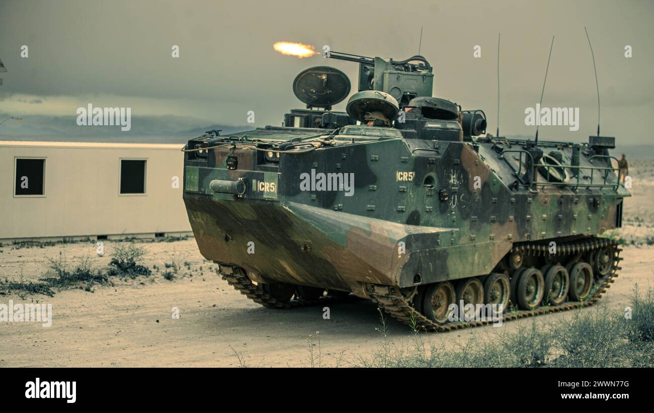 A U.S. Marine Corps Assault Amphibious Vehicle with 2d Assault ...