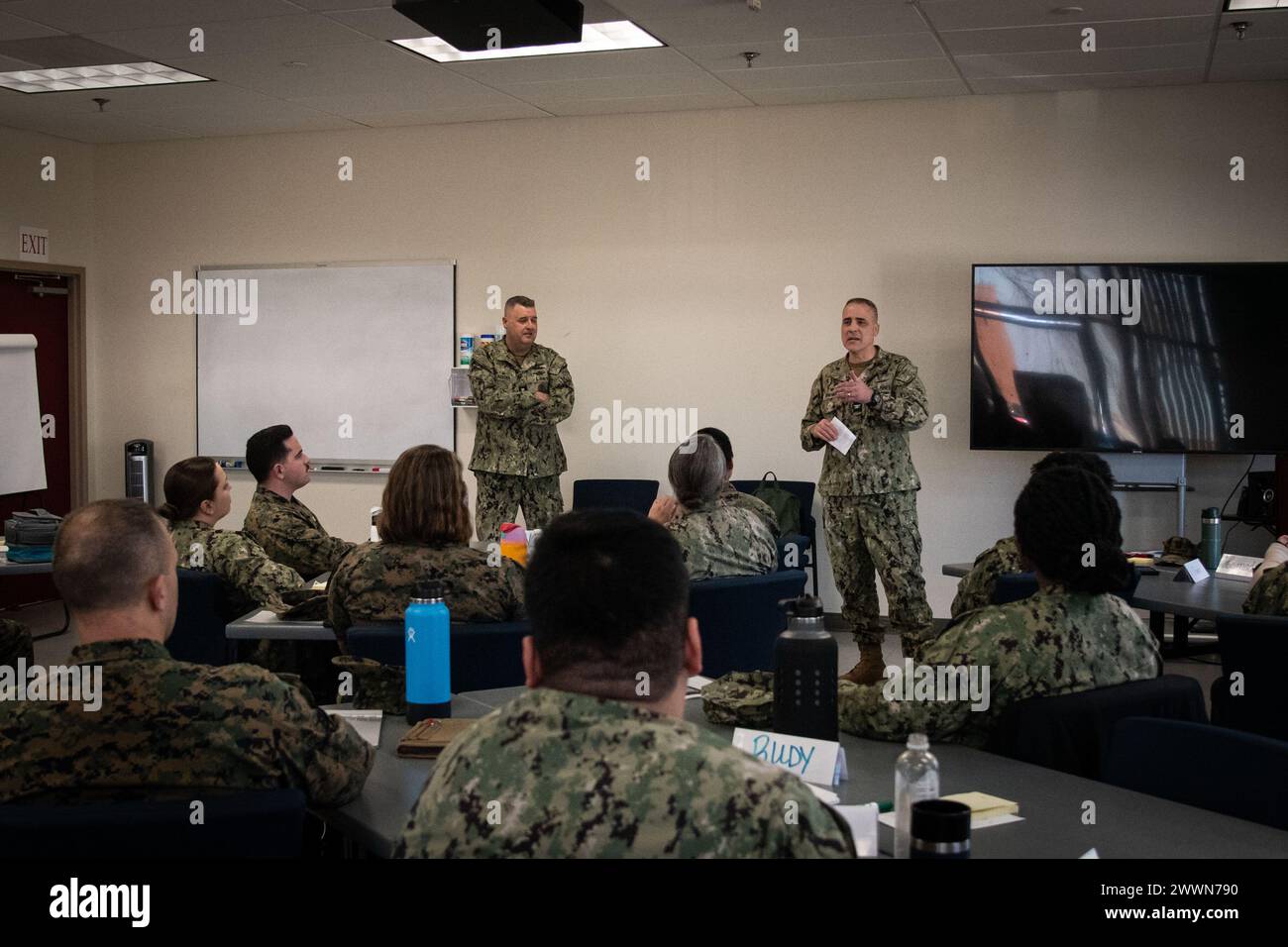 Navy Capt. Kevin Brown, Commander and Director of Naval Medical Center ...