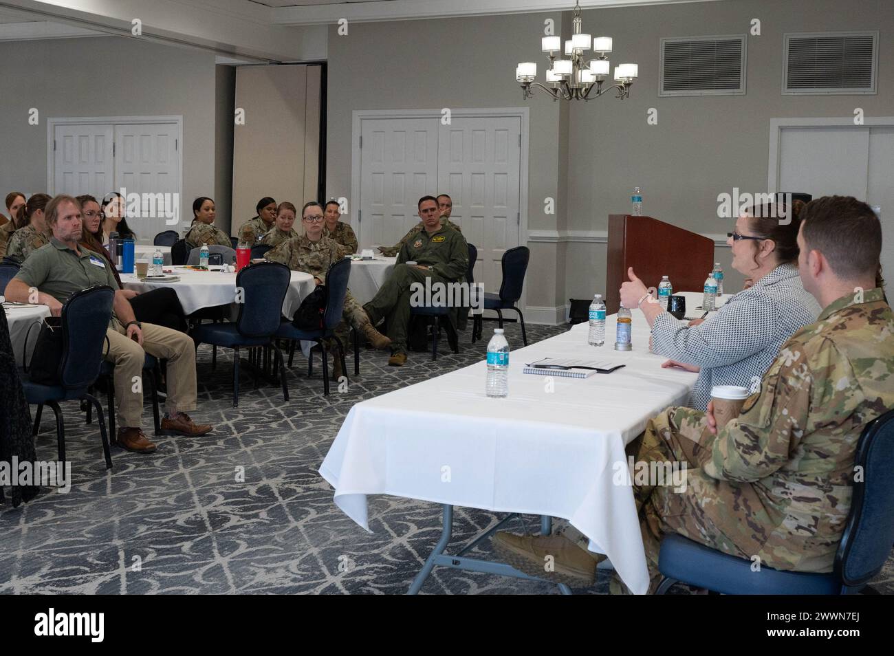 Air Combat Command members volunteered to be on a panel of speakers for ...