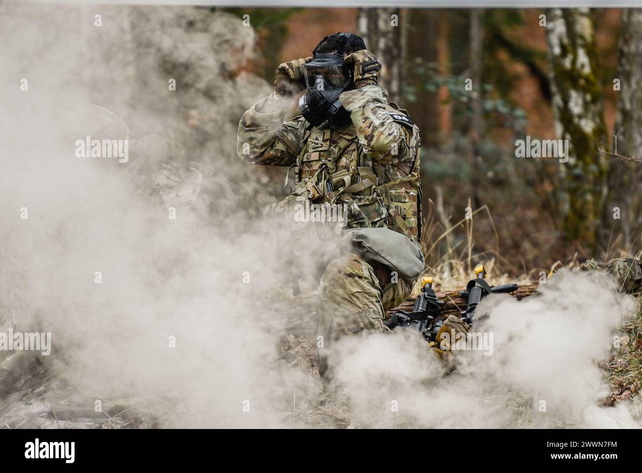 U.S. Army Pfc. Ethan Guy, a wheeled vehicle mechanic with the 421st ...