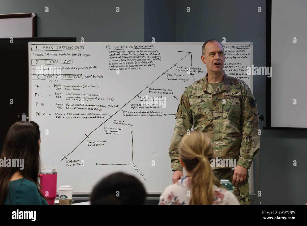 U.S. Army Brig. Gen. Patrick Teague, U.S. Defense Attache to China ...