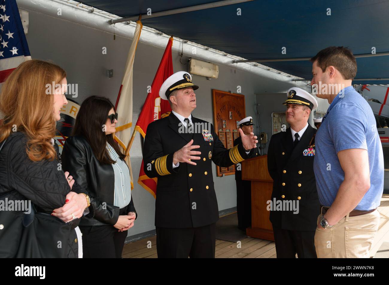 YOKOSUKA, Japan (Feb. 20, 2024) - Vice Adm. Fred Kacher, commander, U.S ...