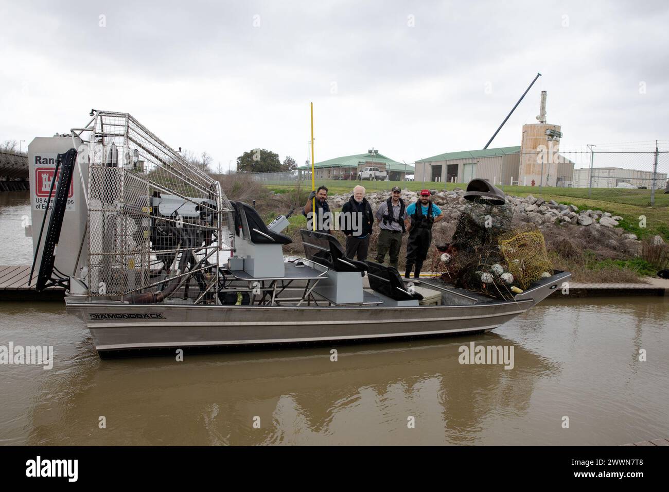 The Wallisville Lake Project Crab Trap Roundup 2024 team from left ...