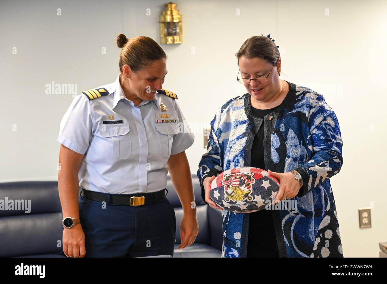 U.S. Coast Guard Cmdr. Nicole Tesoniero, U.S. Coast Guard Harriet Lane ...