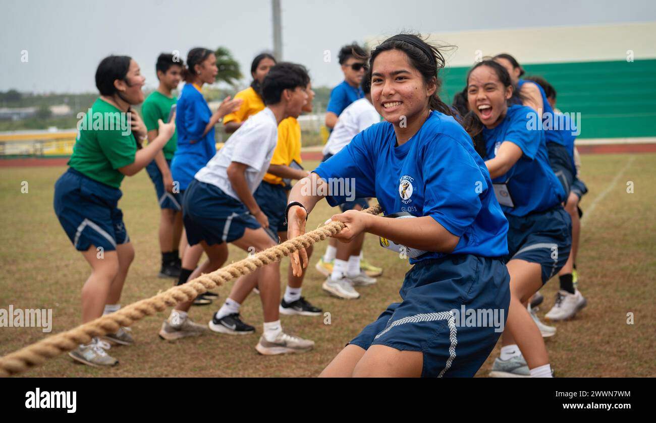 U.S. Air Force Junior Reserve Officer Training Corps cadets from John F ...
