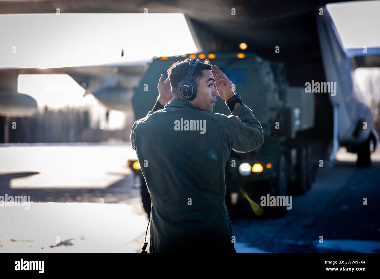U.S. Marine Corps Staff Sgt. Lance Orticke, a Fixed-Wing Aircraft ...