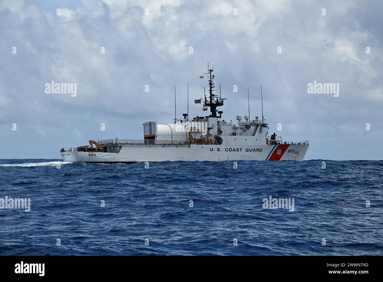 U.S. Coast Guard Cutter Harriet Lane (WMEC 903) and crew are on an ...