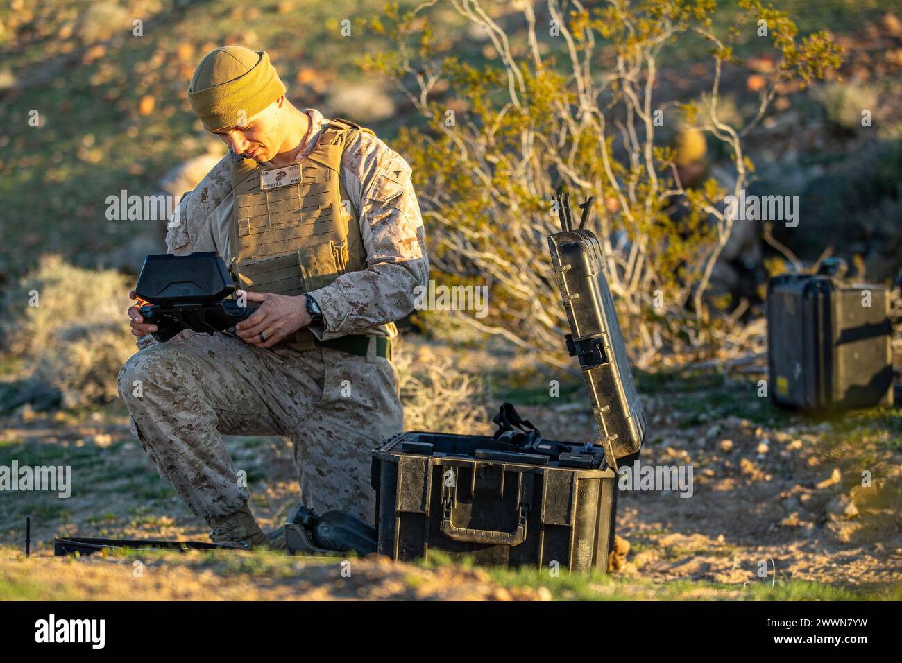 U.S. Marine Corps Lance Cpl. Brody Shipley, an intelligence specialist ...