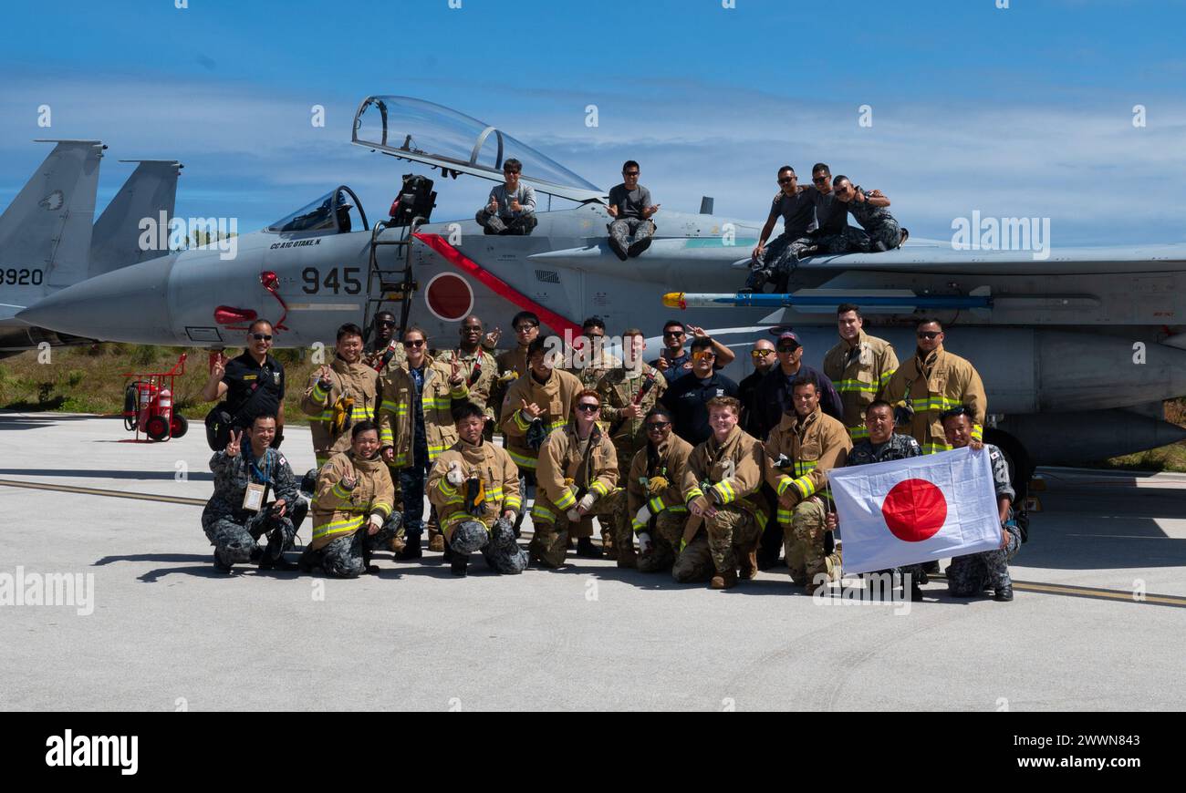 Members of the U.S. Air Force, Japan Air Self-Defense Force and Royal ...