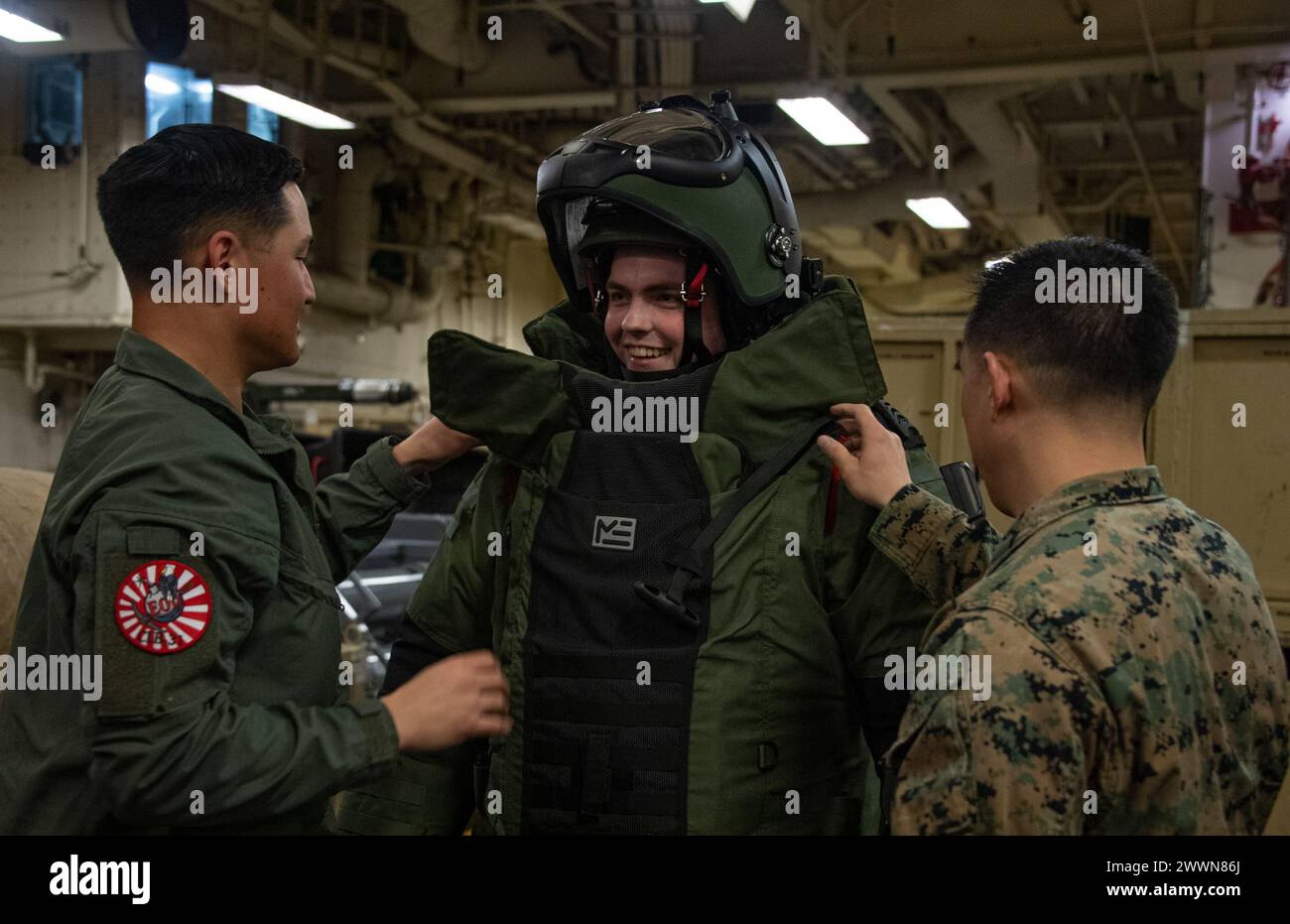 PACIFIC OCEAN (Feb. 17, 2024) Culinary Specialist 2nd Class Nathan ...