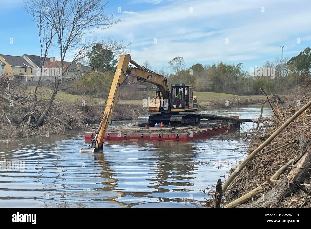Clearing and snagging of approximately 3.3 miles of channel at Ward ...