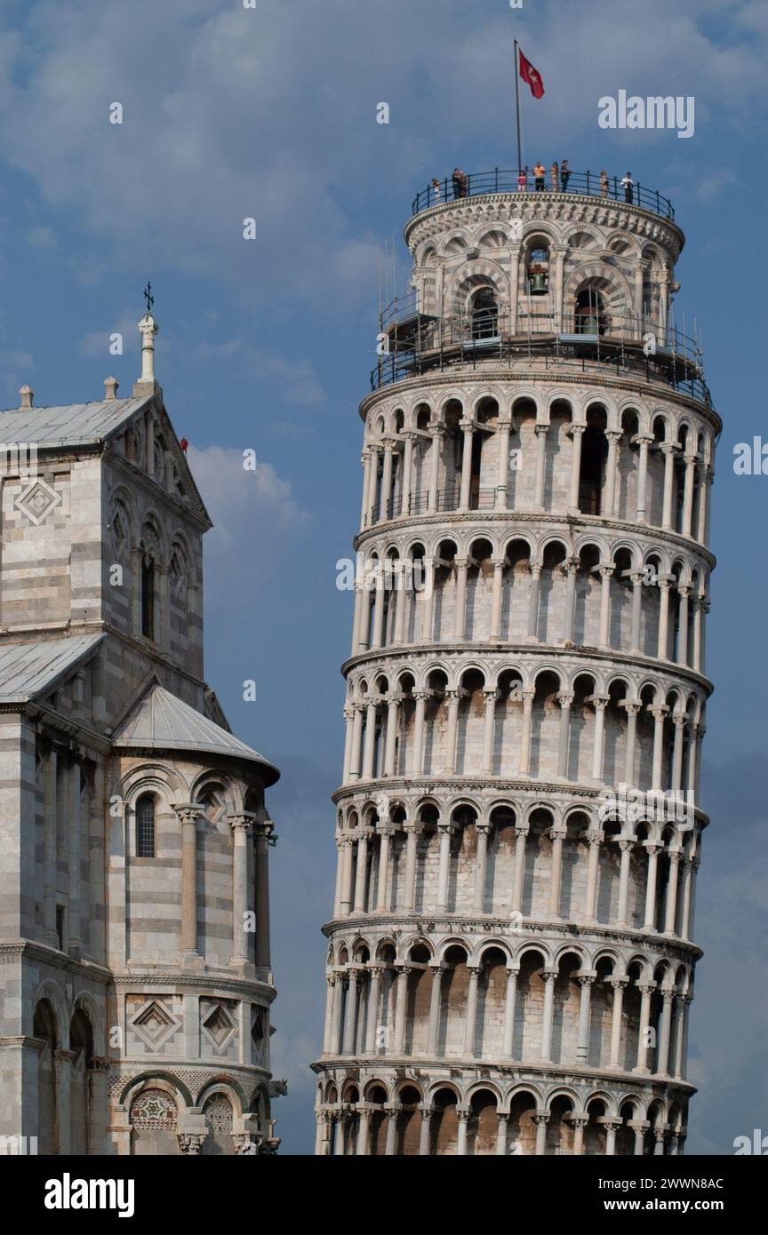 Pisa Cathedral and Leaning Tower, The Piazza dei Miracoli ('Square of ...