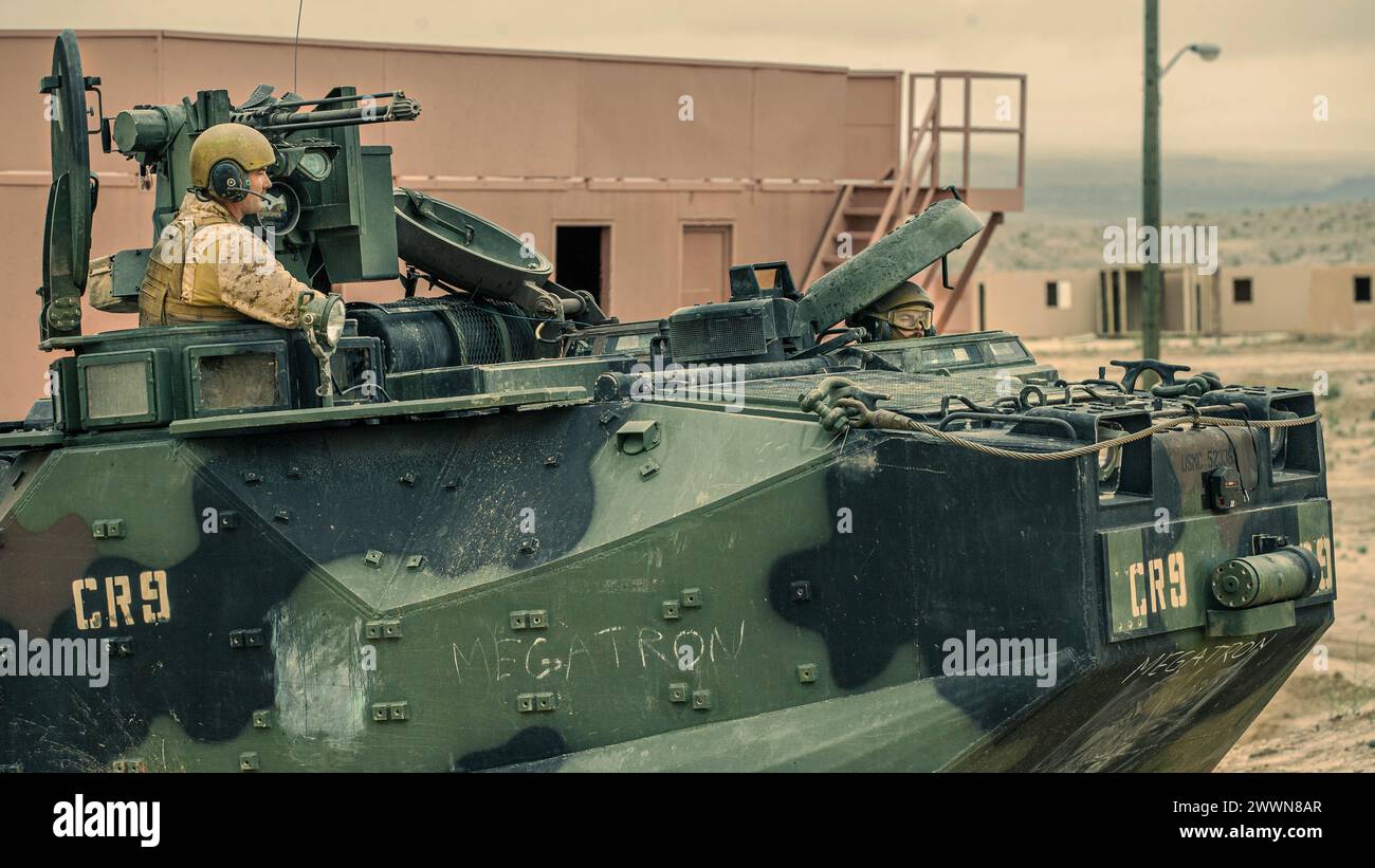 A U.S. Marine Corps Assault Amphibious Vehicle with 2d Assault ...