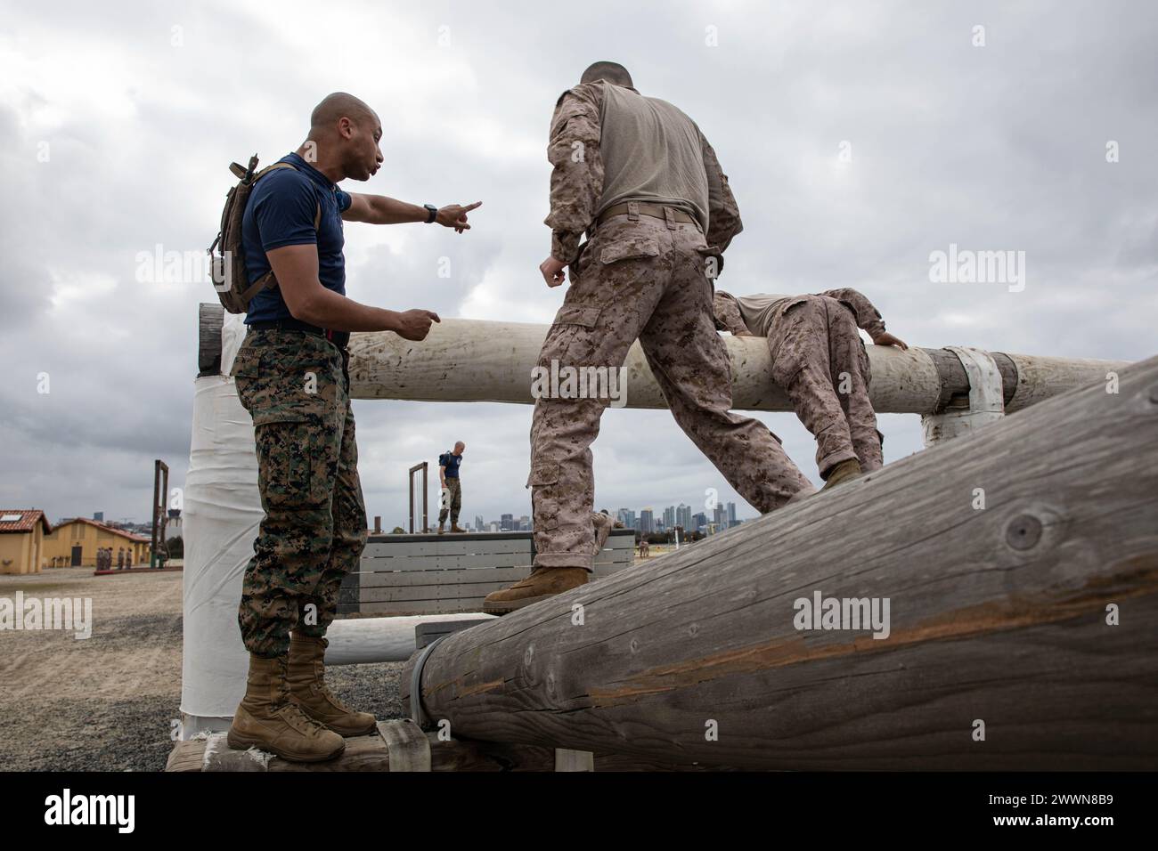 U.S Marine Corps Staff Sgt. Ryan Robertson, a drill instructor with ...
