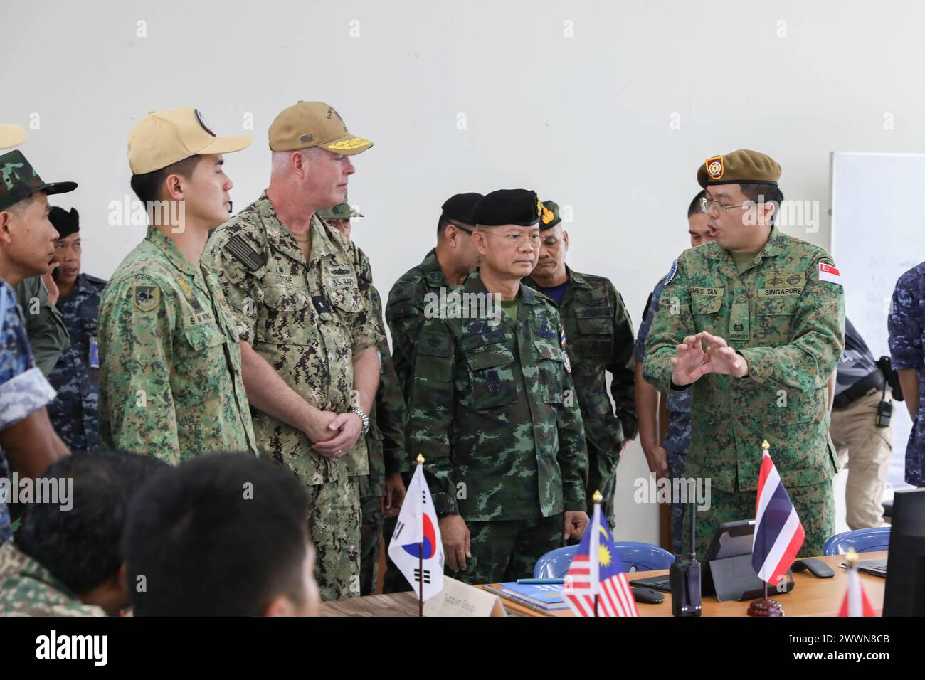 U.S. Navy Rear Adm. Christopher Stone, the commanding officer of ...
