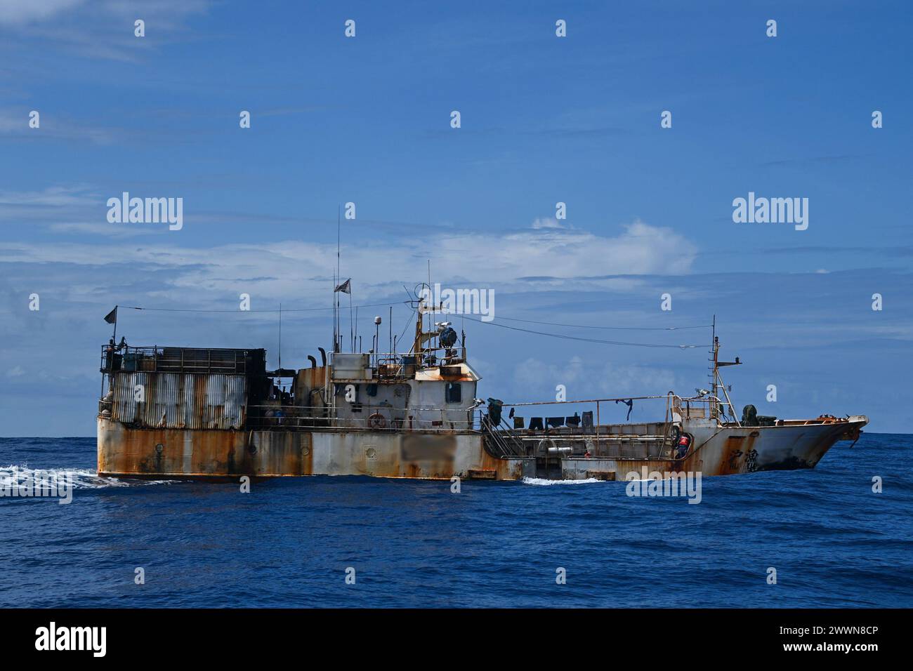 Fijian shipriders from the Republic Fiji Navy, Ministry of Fisheries ...