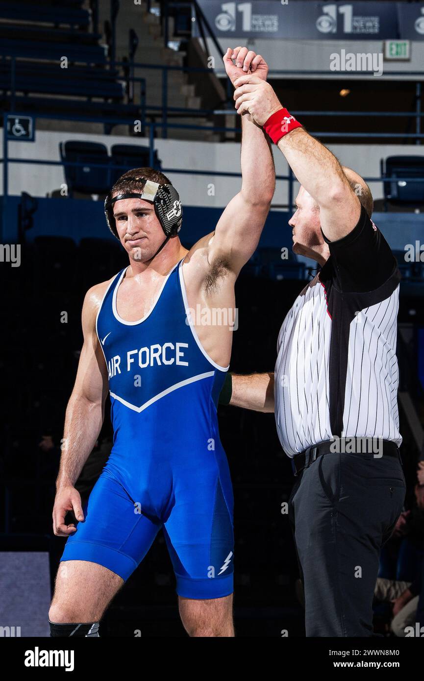 U.S. AIR FORCE ACADEMY, Colo. -- Air Force Academy’s Sam Wolf reigns ...