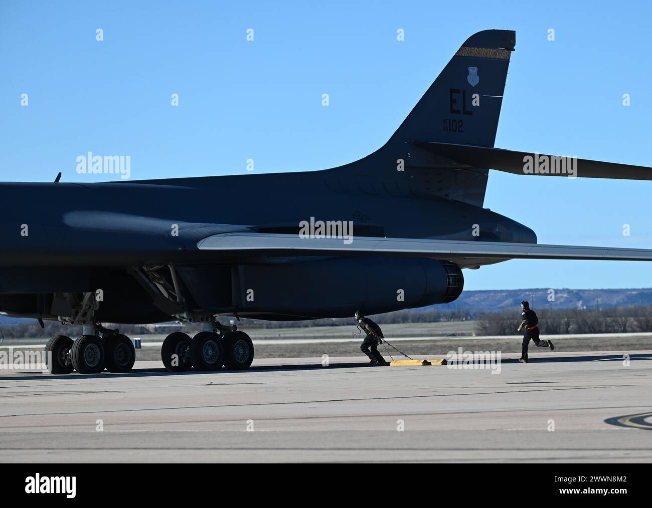 Airmen from the 28th Maintenance Group, Ellsworth Air Force Base, South ...