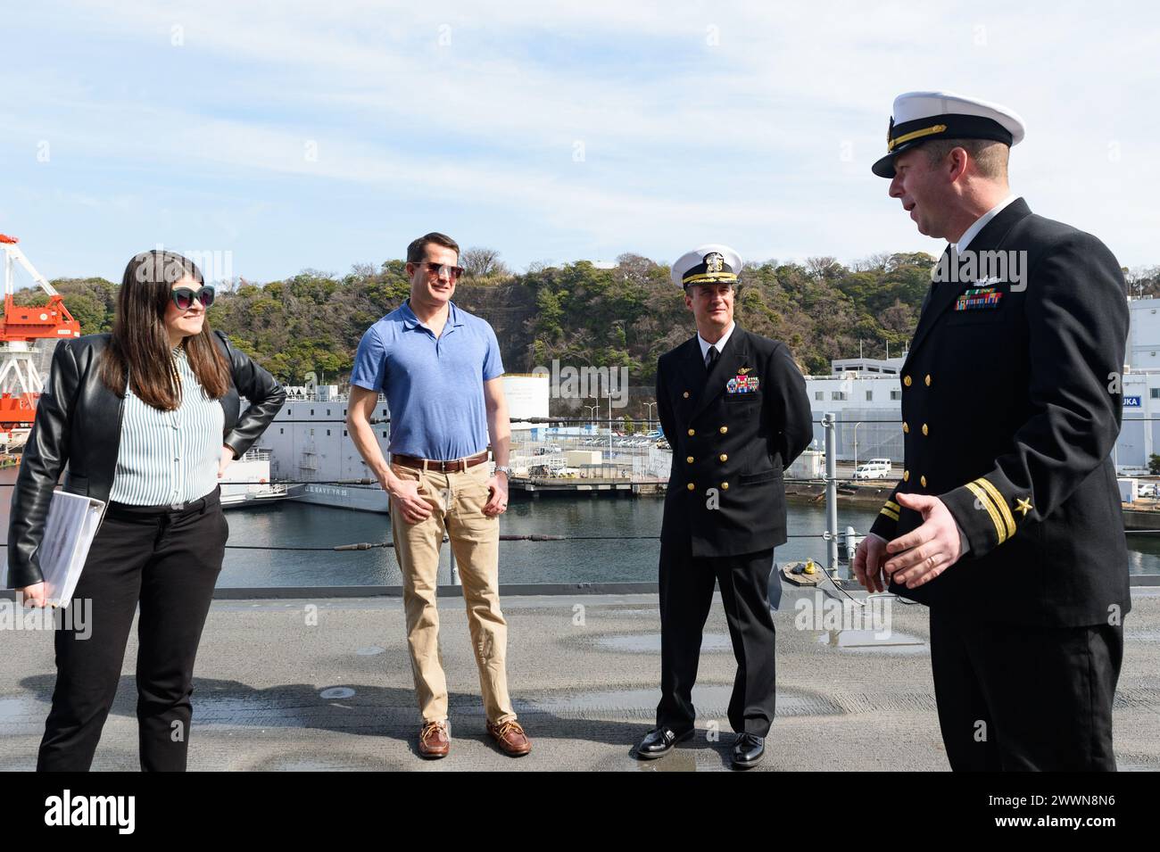 YOKOSUKA, Japan (Feb. 20, 2024) – Lt. Nicholas Cummings and Capt ...