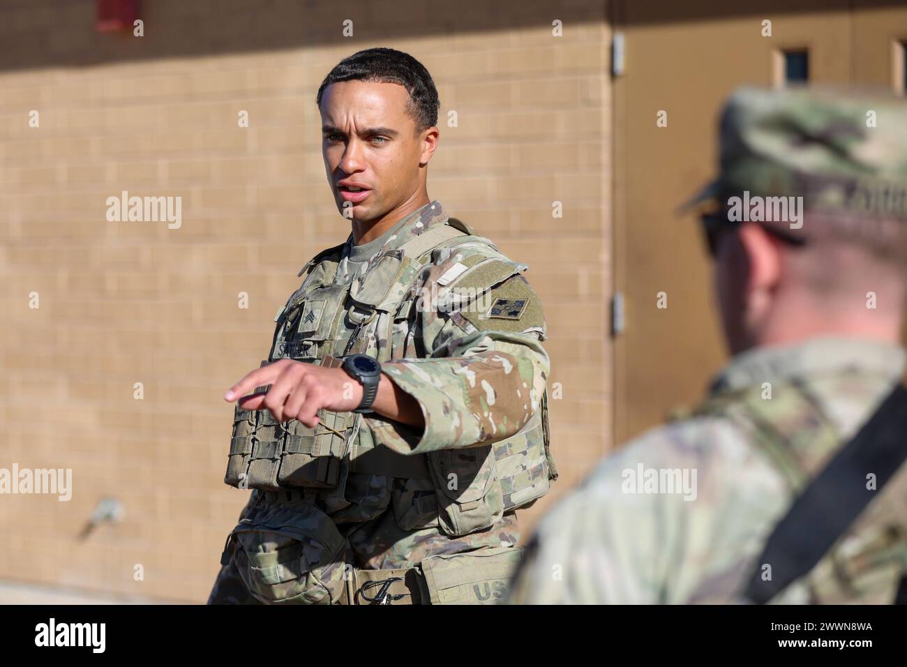 U.S. Army Sgt. Albert Satcher, an infantryman with the 4th Battalion ...