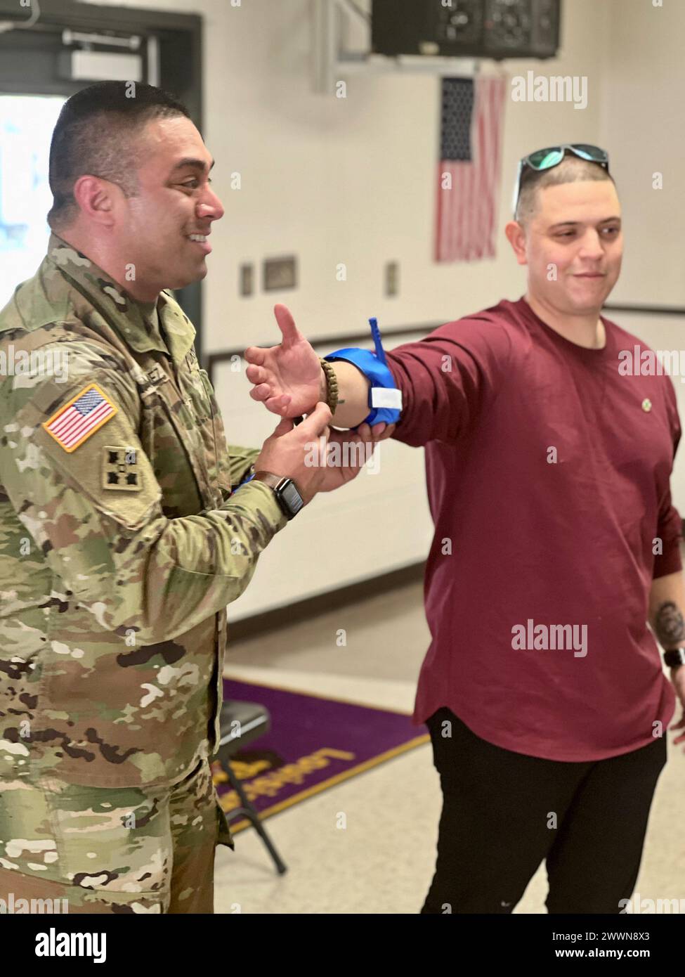 Sgt. 1st Class John Martinez and Staff Sgt. Andres Perez from Bayne ...