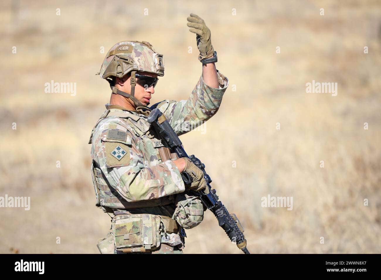 U.S. Army Sgt. Albert Satcher, an infantryman with the 4th Battalion ...