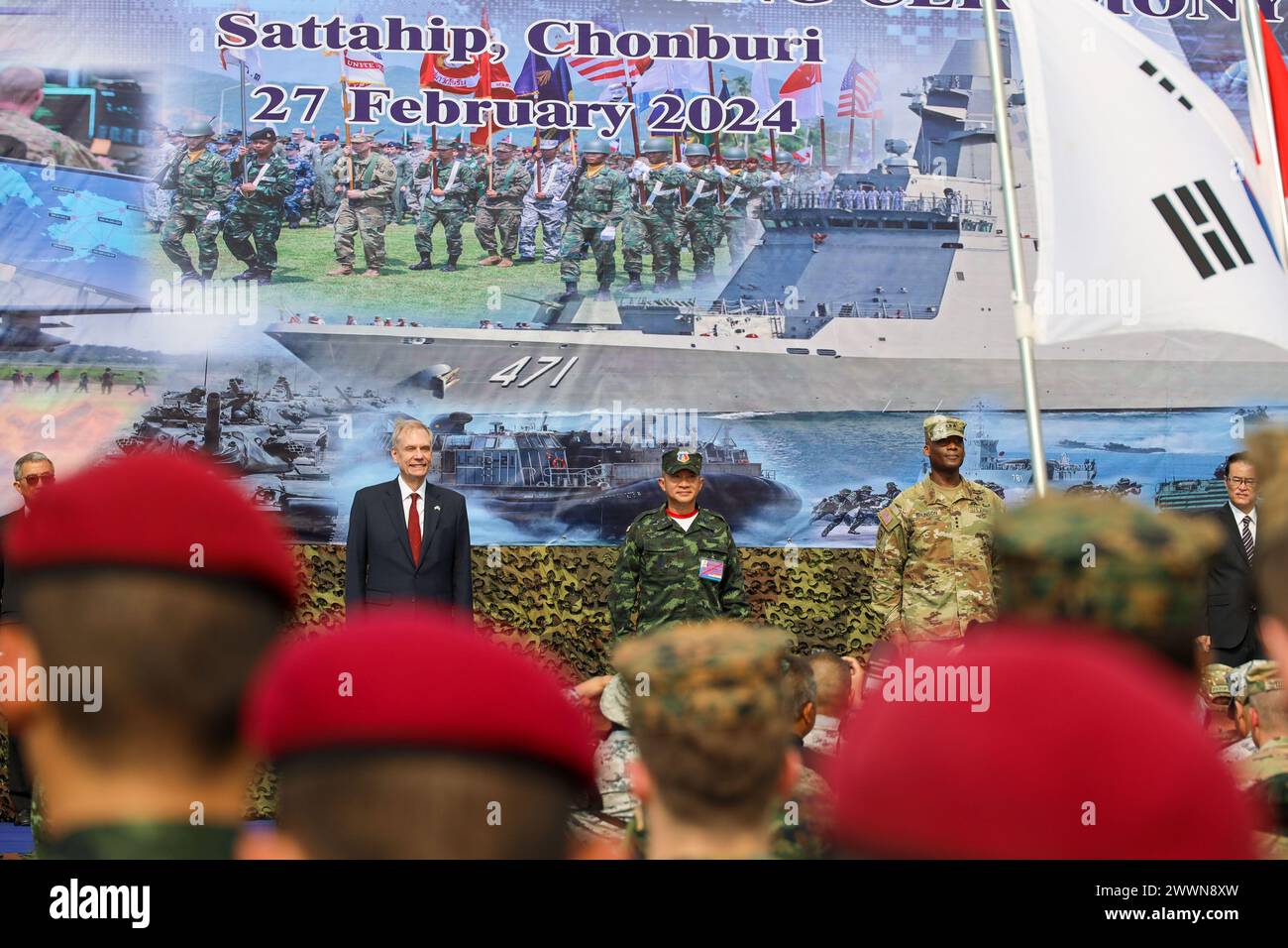 (From left to right) Robert Godec, U.S. Ambassador to the Thailand ...