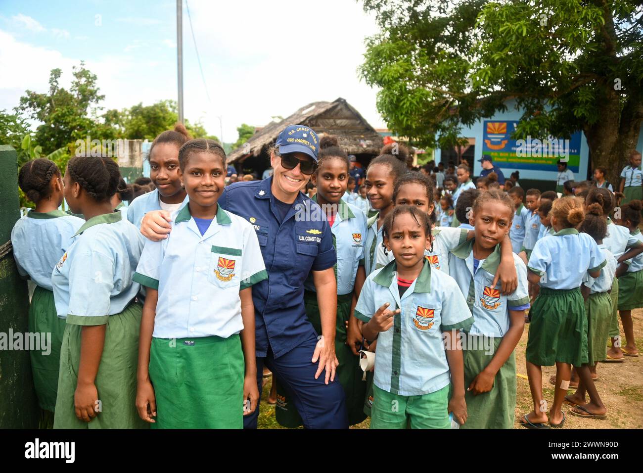 U.S. Coast Guard Cmdr. Nicole Tesoniero, commanding officer of U.S ...
