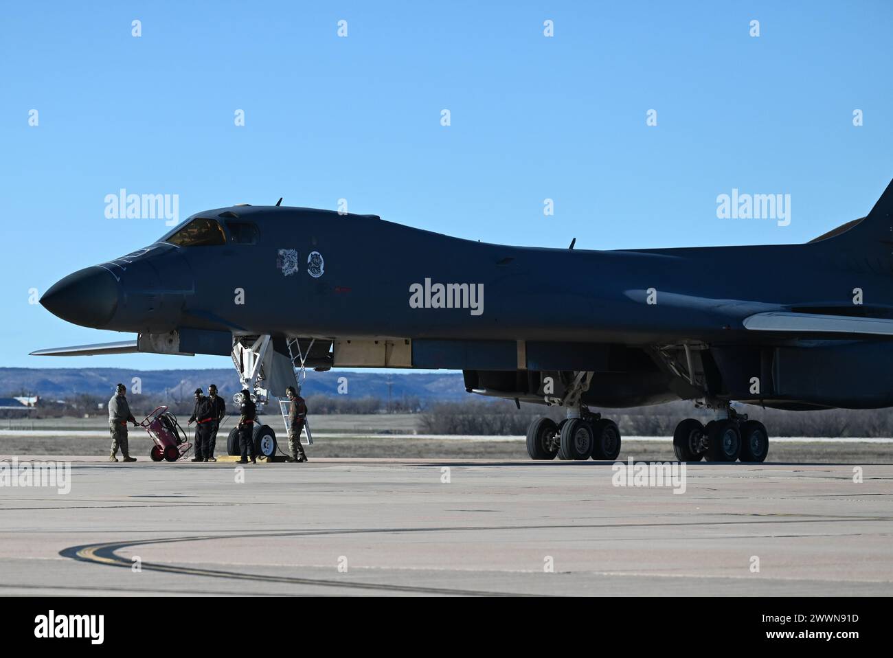 Airmen from the 28th Maintenance Group, Ellsworth Air Force Base, South ...
