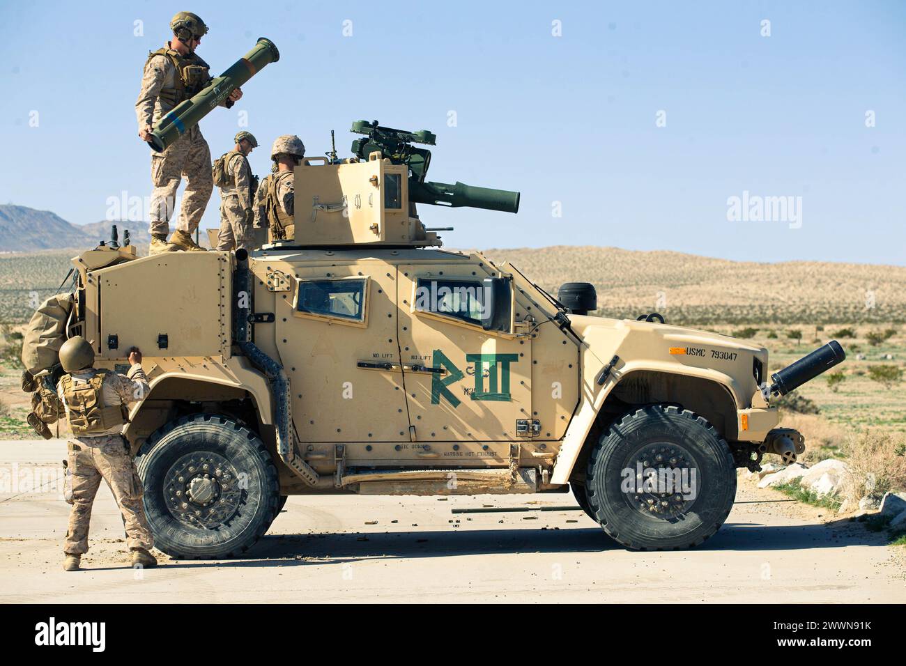 U.S. Marines with 2d Battalion, 6th Marine Regiment, 2d Marine Division ...