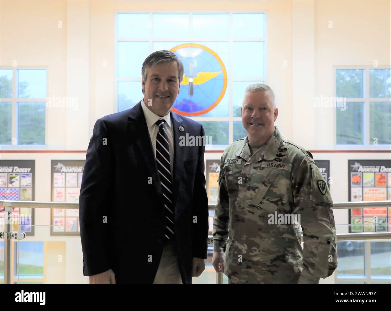 Representative Barry Moore of Alabama's 2nd District visits with Maj ...