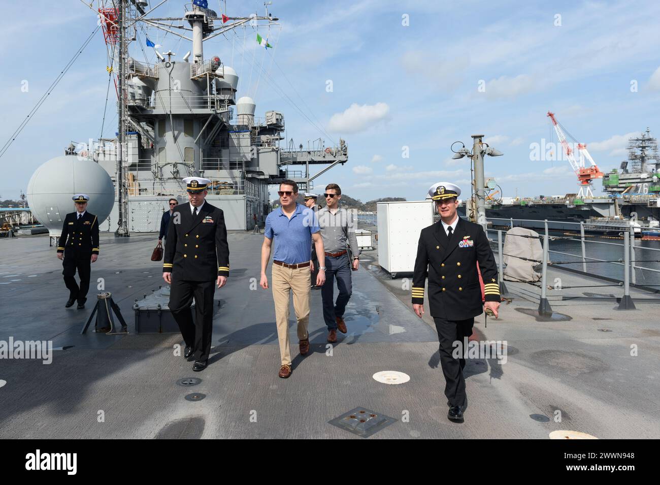 YOKOSUKA, Japan (Feb. 20, 2024) - Capt. Nicholas DeLeo, commanding ...
