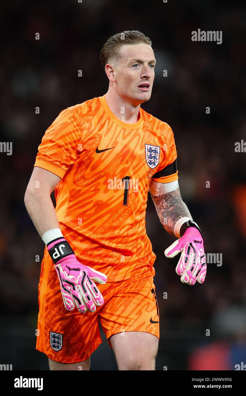 LONDON, UK - 23rd Mar 2024: Jordan Pickford of England during the ...