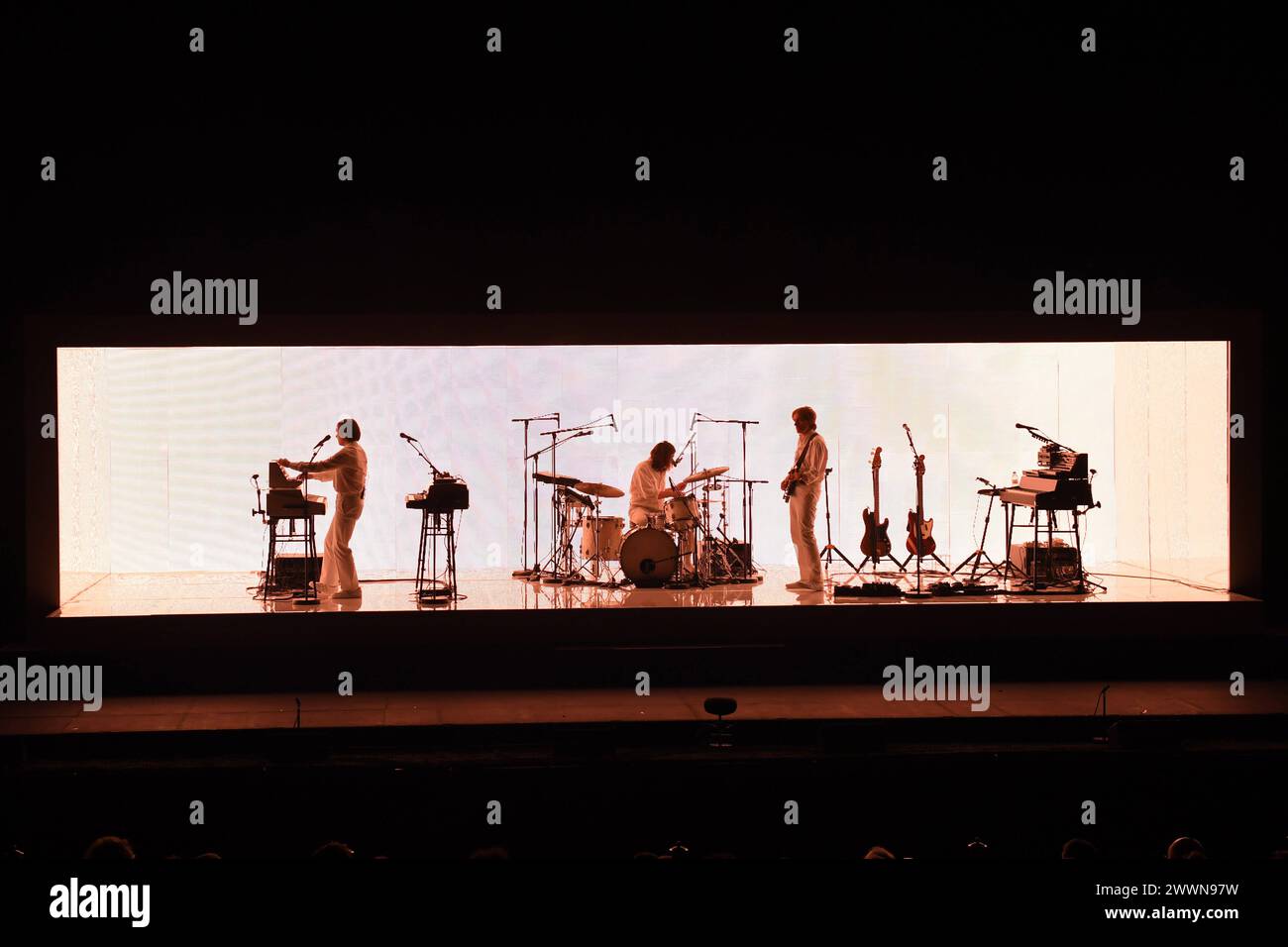 AIR perform Moon Safari at London Coliseum LONDON, ENGLAND - MARCH 24 ...