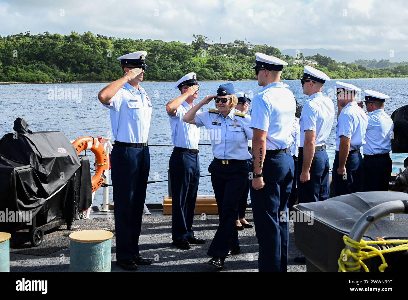U.S. Coast Guard Adm. Linda Fagan, the Commandant of the U.S. Coast ...