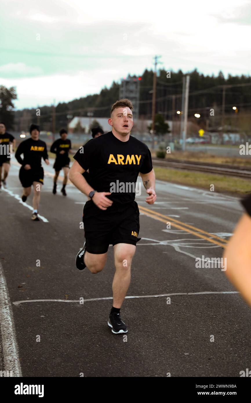U.S. Army Sgt. Jacob Thomas, assigned to the 555th Engineer Brigade ...