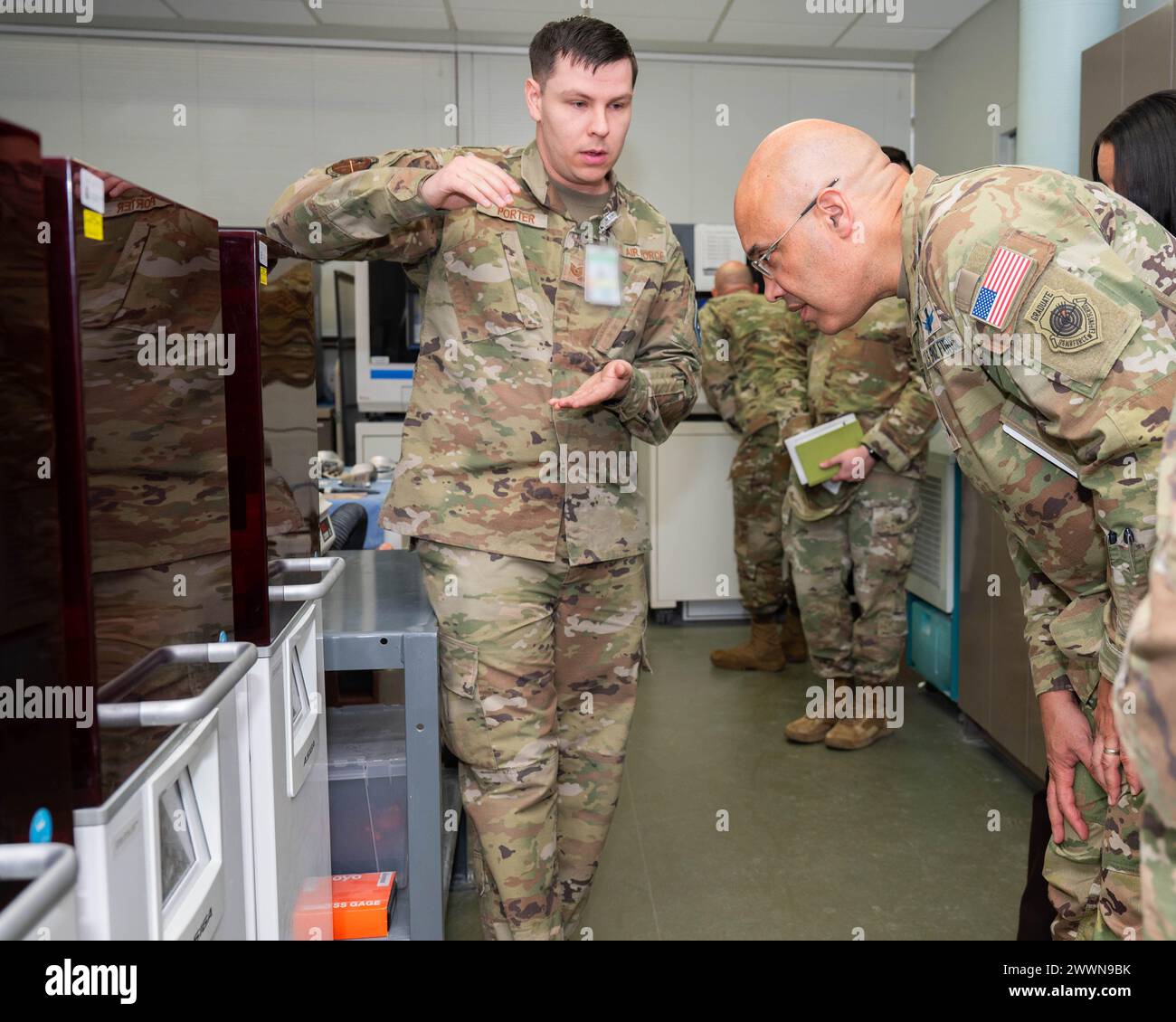 U.S. Air Force Tech. Sgt. Alexander Porter, 21st Dental Squadron team ...